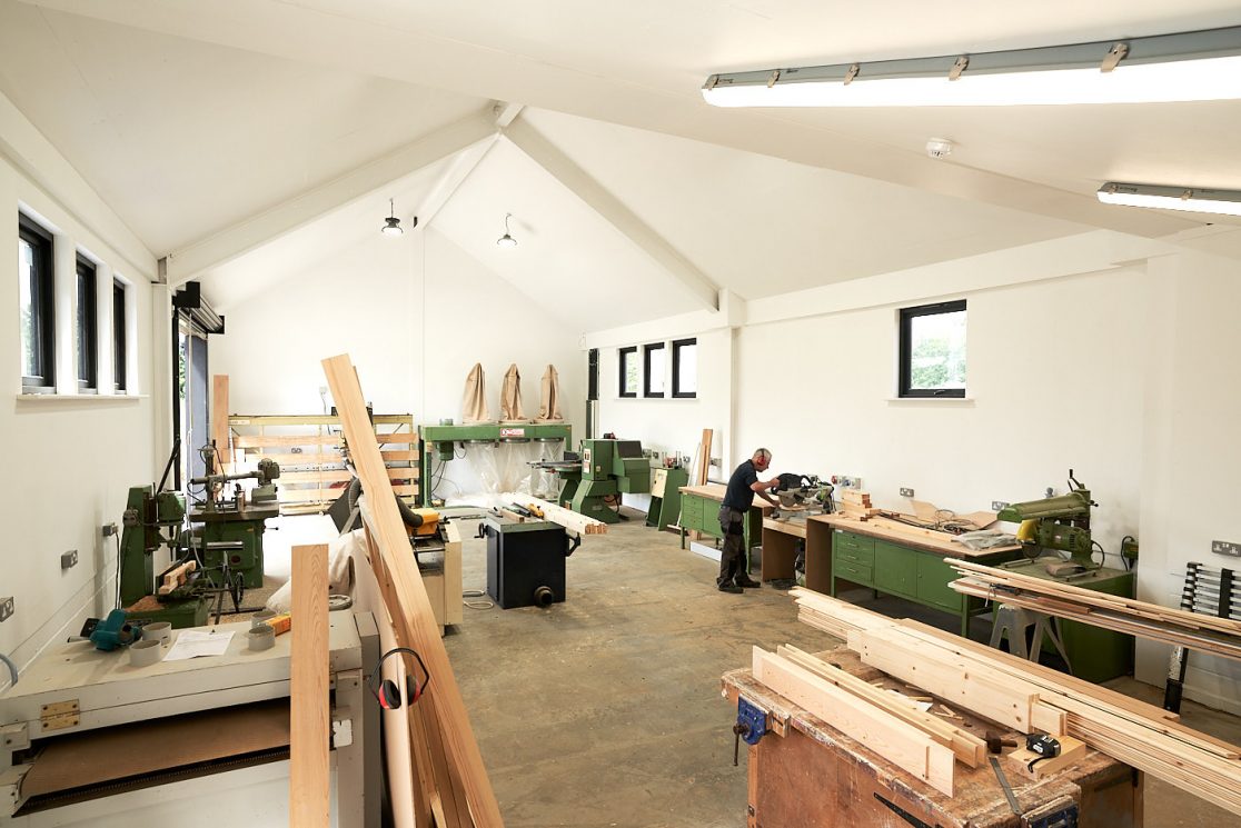New joinery workshop in operation - Stowe Building Contractors